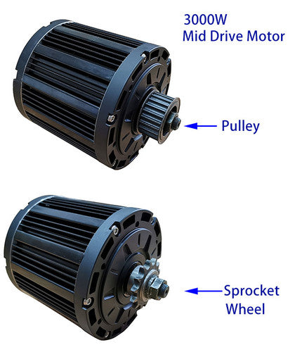 4000W Mid Drive Motor for electric motorbike, dirt bike, motorcycle, G ...